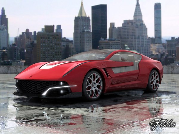 2 giugiaro concept cars 3d max