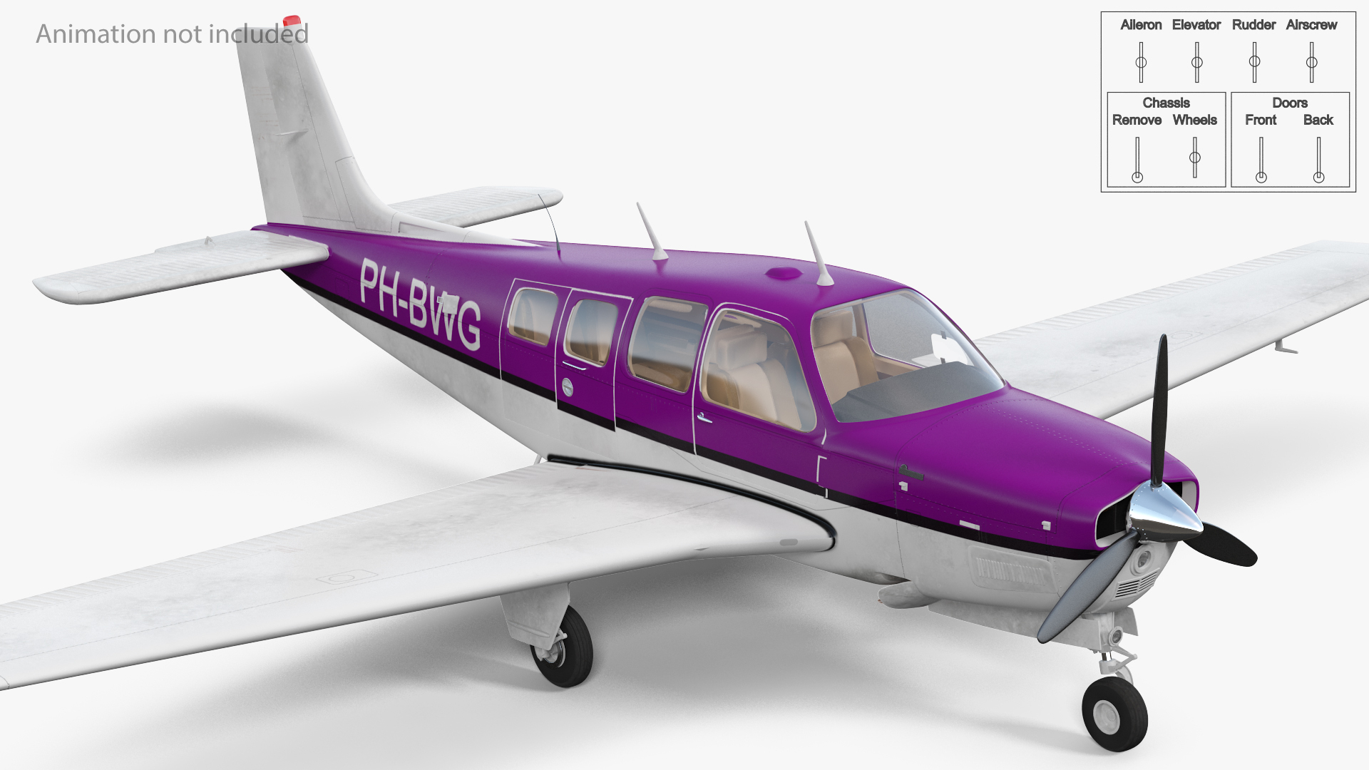 Light Civil Utility Aircraft Model - TurboSquid 1546211