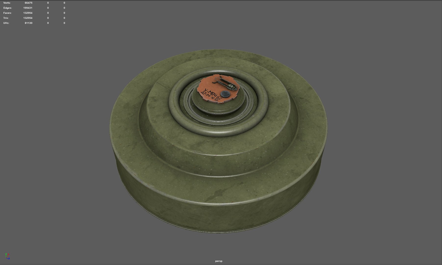 3D Model TM 62 Mine - TurboSquid 2260116