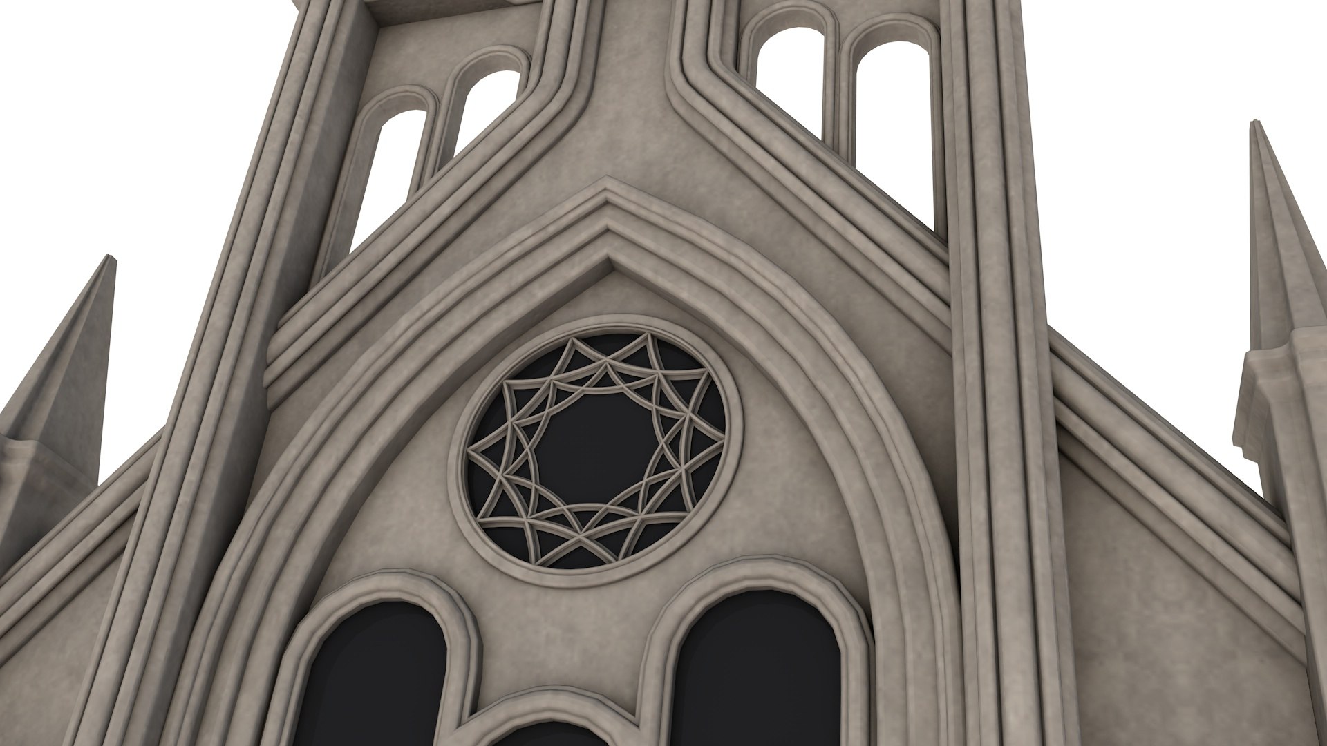 3D Gothic Window Model - TurboSquid 1867537