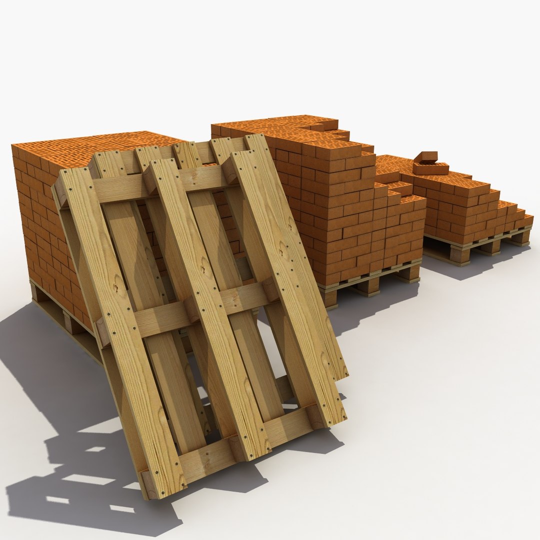 3d 2 Wood Pallet Model