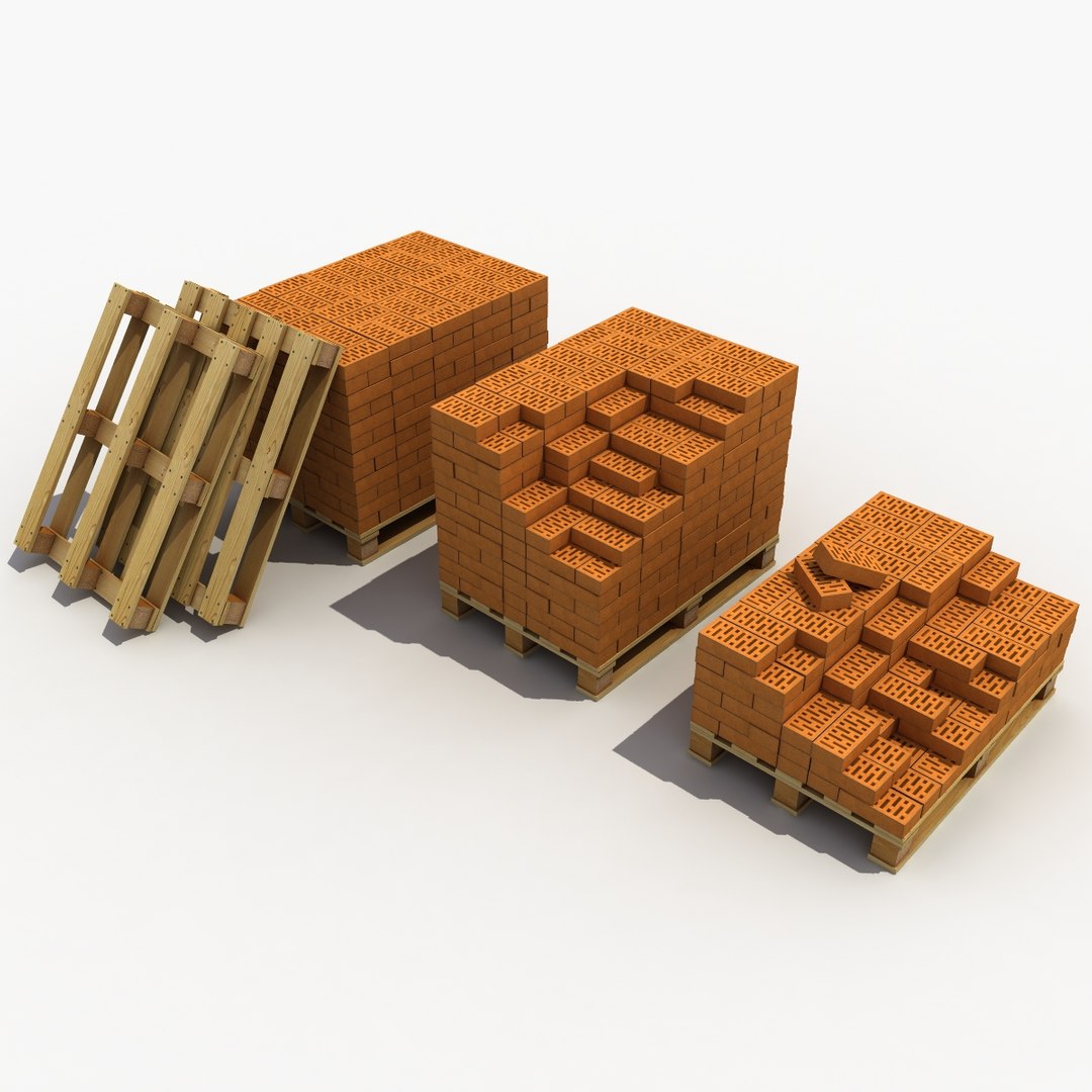 3d 2 Wood Pallet Model