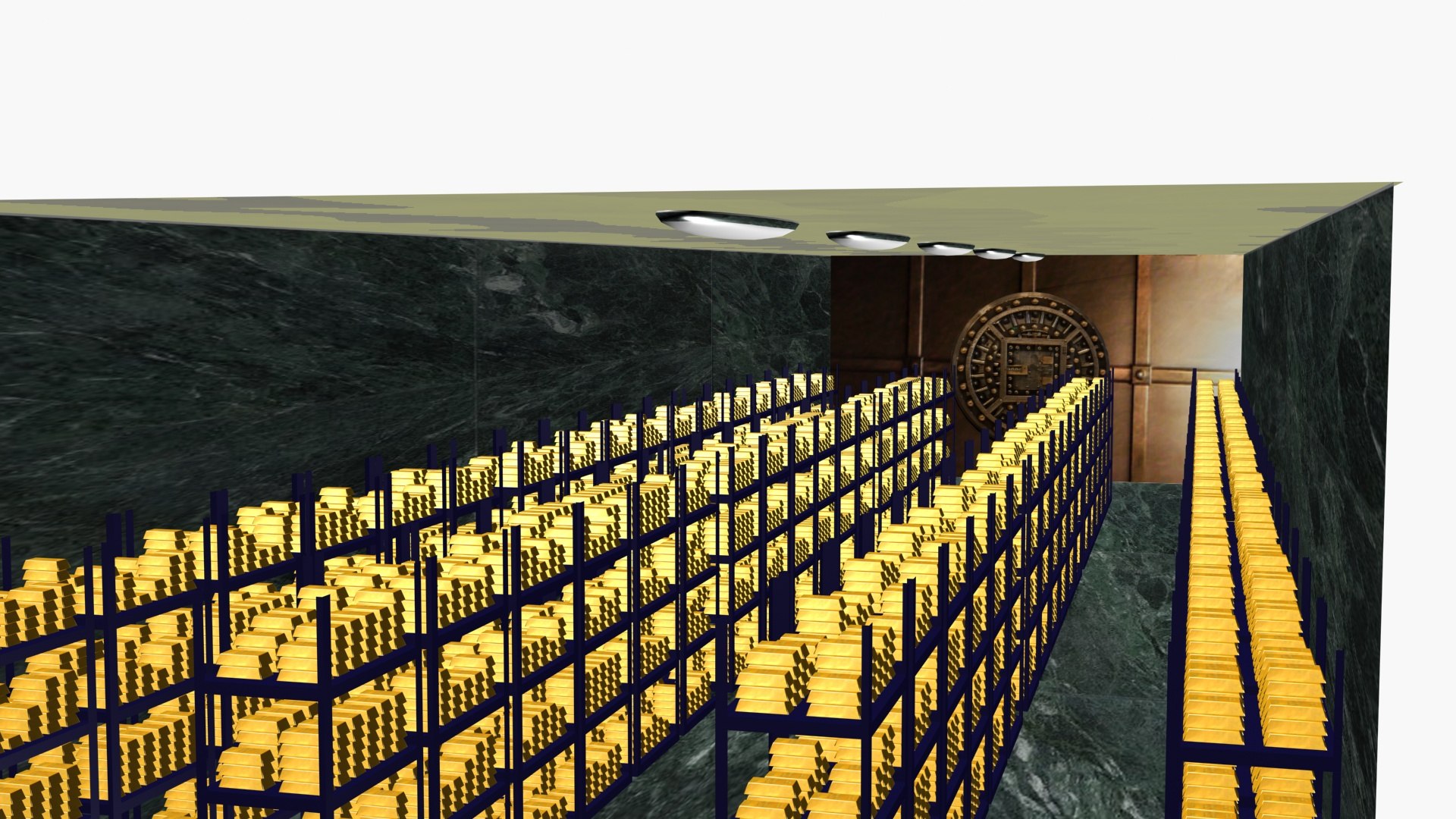 3D Gold Bullions - TurboSquid 2156776