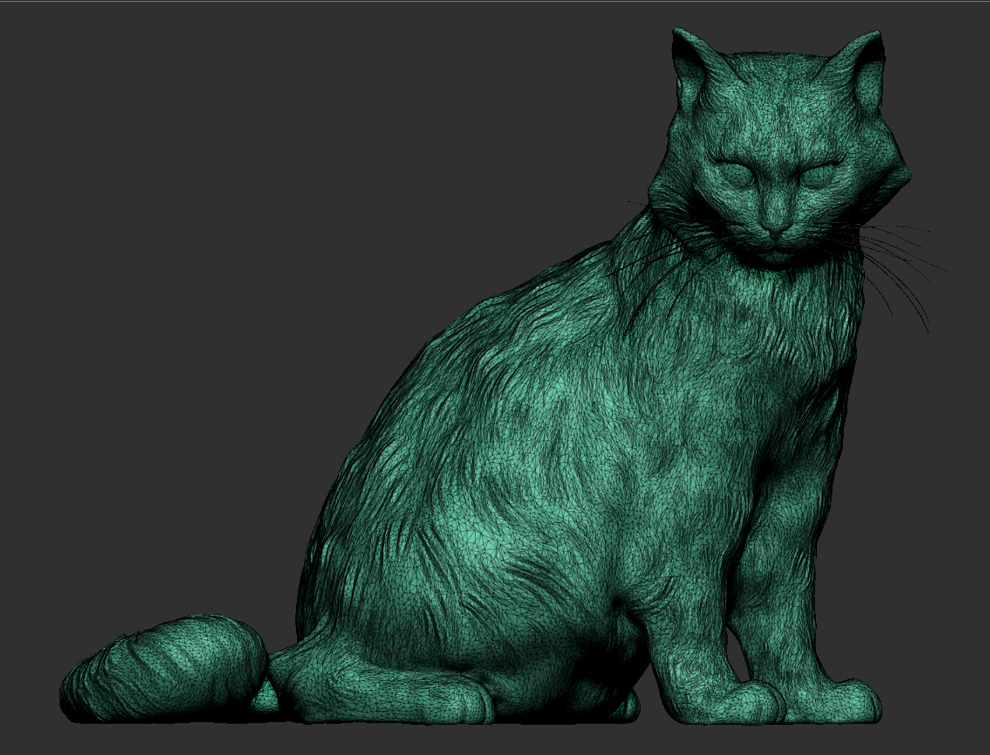 3D Fluffy Cat 28 - TurboSquid 1923808