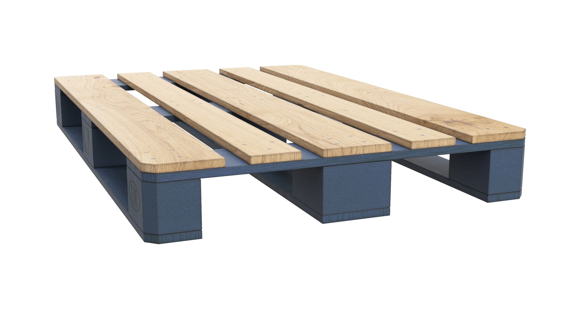 Pallet Blue Model - TurboSquid 2013011