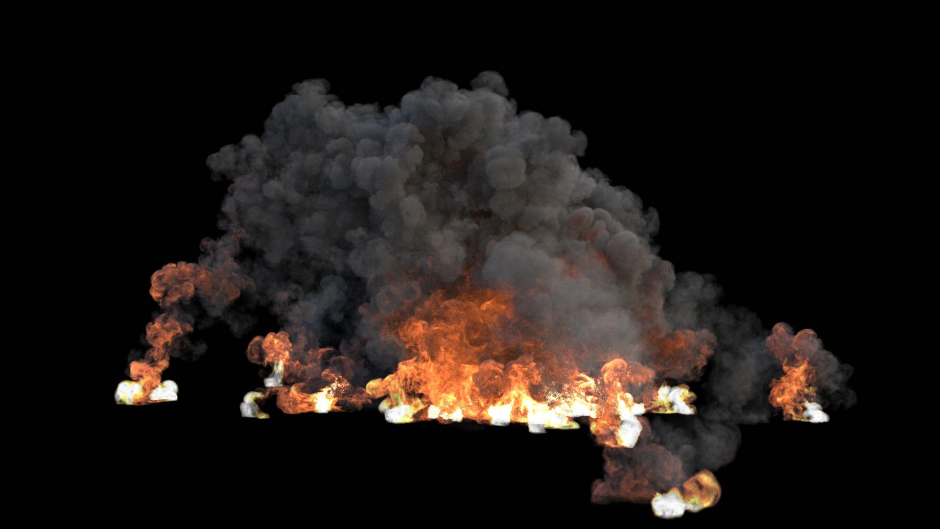 3D Explosion Smoke Vdb Flame Model - TurboSquid 1589231