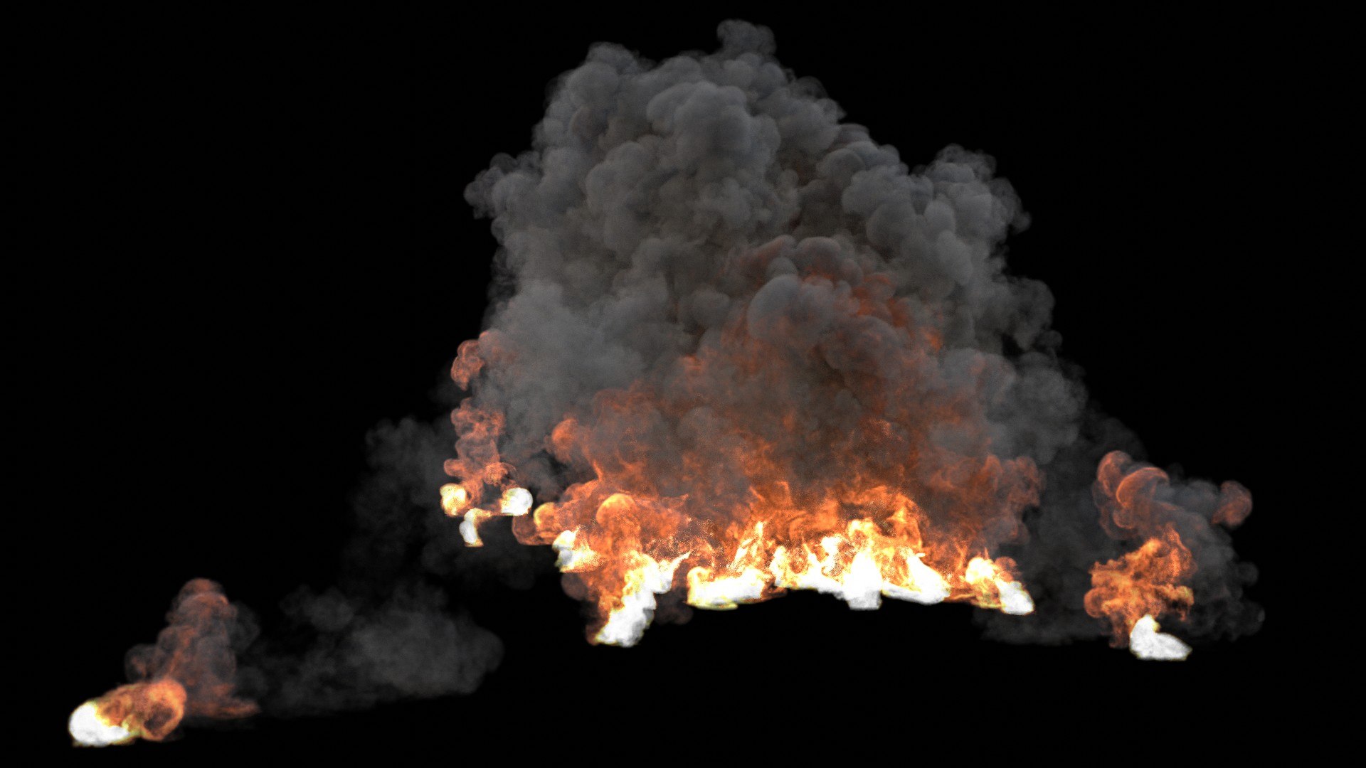 3D Explosion Smoke Vdb Flame Model - TurboSquid 1589231