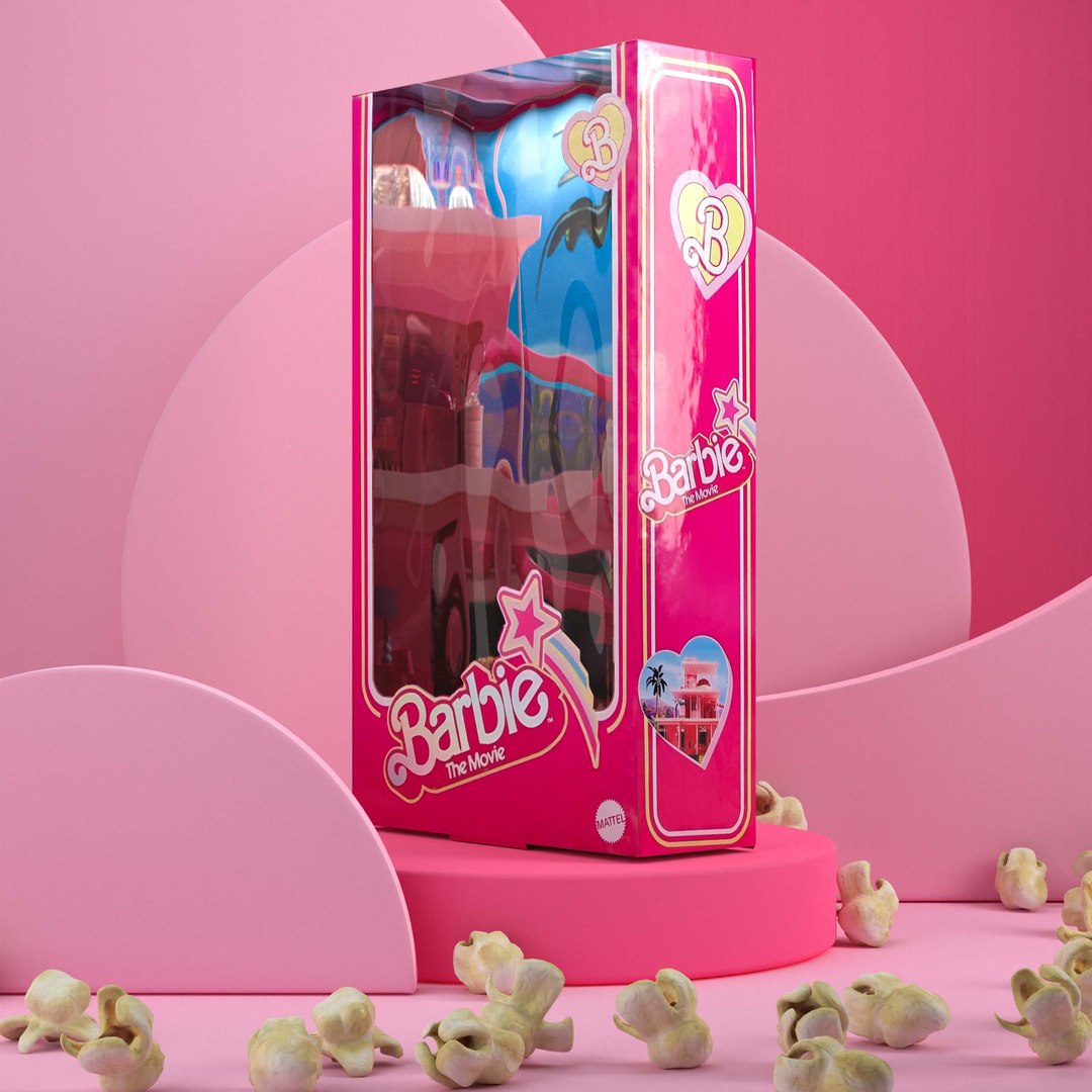Barbie The Movie Box 3D Model With Scene And Lightening Set Up 3D Model ...