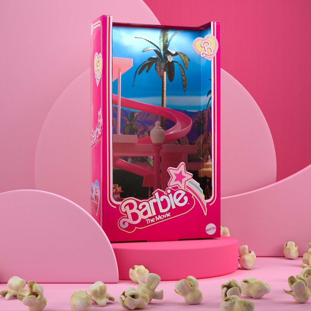 Barbie The Movie Box 3D Model With Scene And Lightening Set Up 3D Model ...