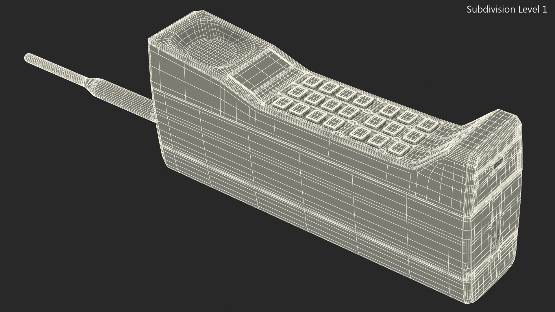 Motorola DynaTAC 8000X Vintage Mobile Phone 3D model - TurboSquid 1794531