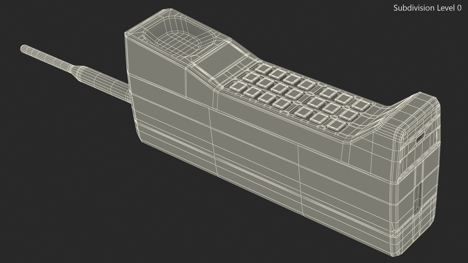 Motorola DynaTAC 8000X Vintage Mobile Phone 3D model - TurboSquid 1794531