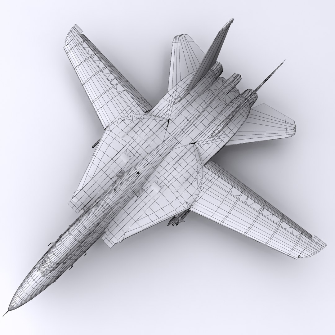 3d f-14 fighter jet f-14b model