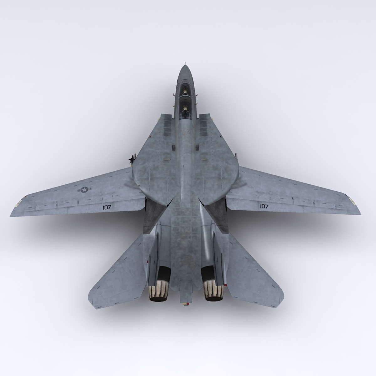 3d f-14 fighter jet f-14b model