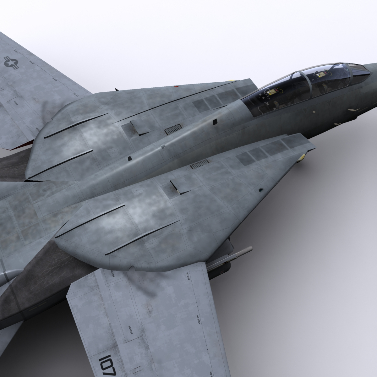 3d f-14 fighter jet f-14b model