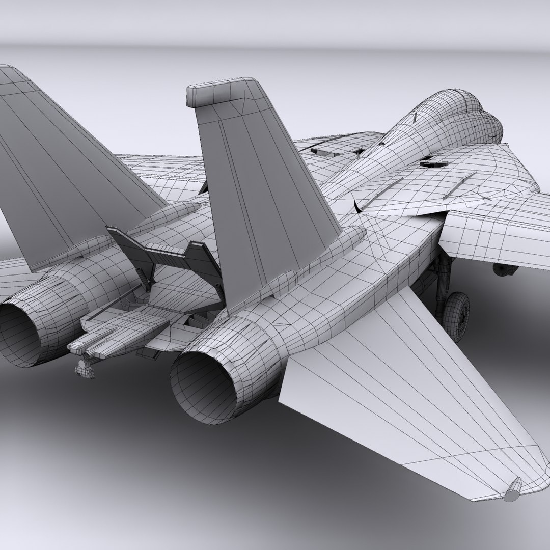 3d f-14 fighter jet f-14b model
