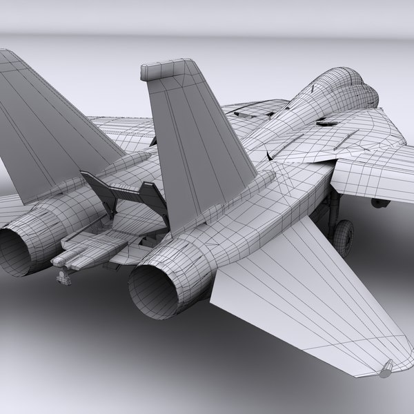 3d f-14 fighter jet f-14b model