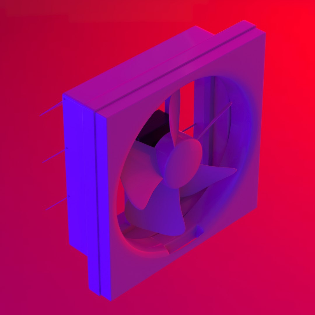 3D Exhaust Fan Model - TurboSquid 1751027