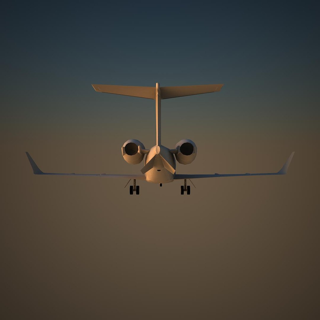 3d model learjet 60 basic