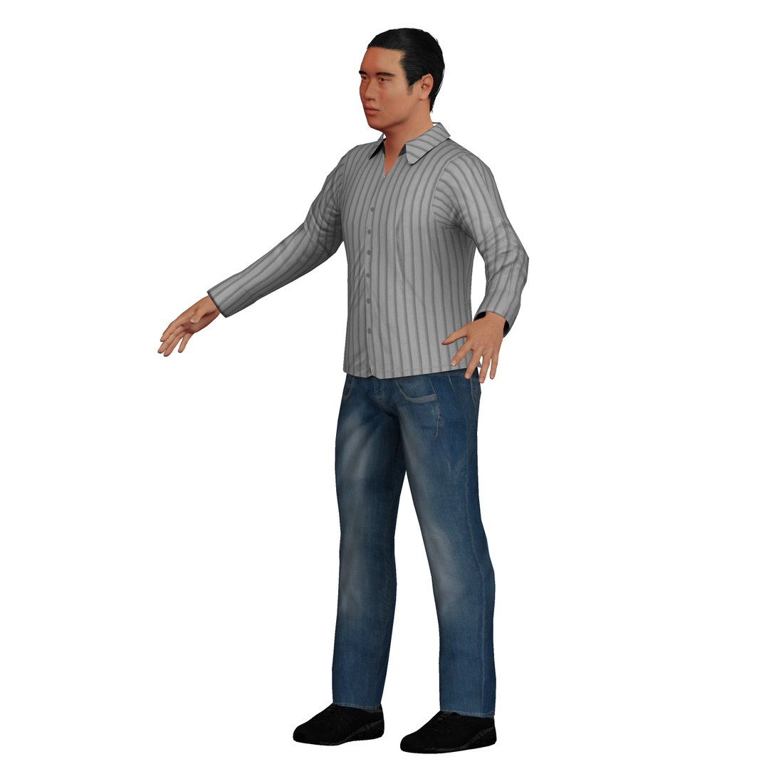 Adult Asian Man 3D Model - TurboSquid 1542262