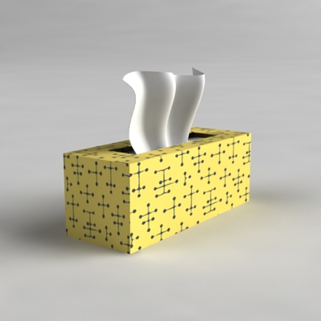 3d Model Box Facial Tissues