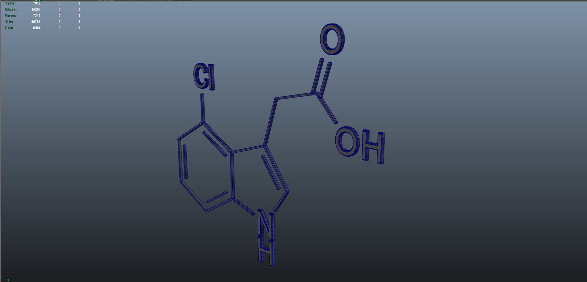 Indole-3-acetic Acid 3D Model - TurboSquid 1238355