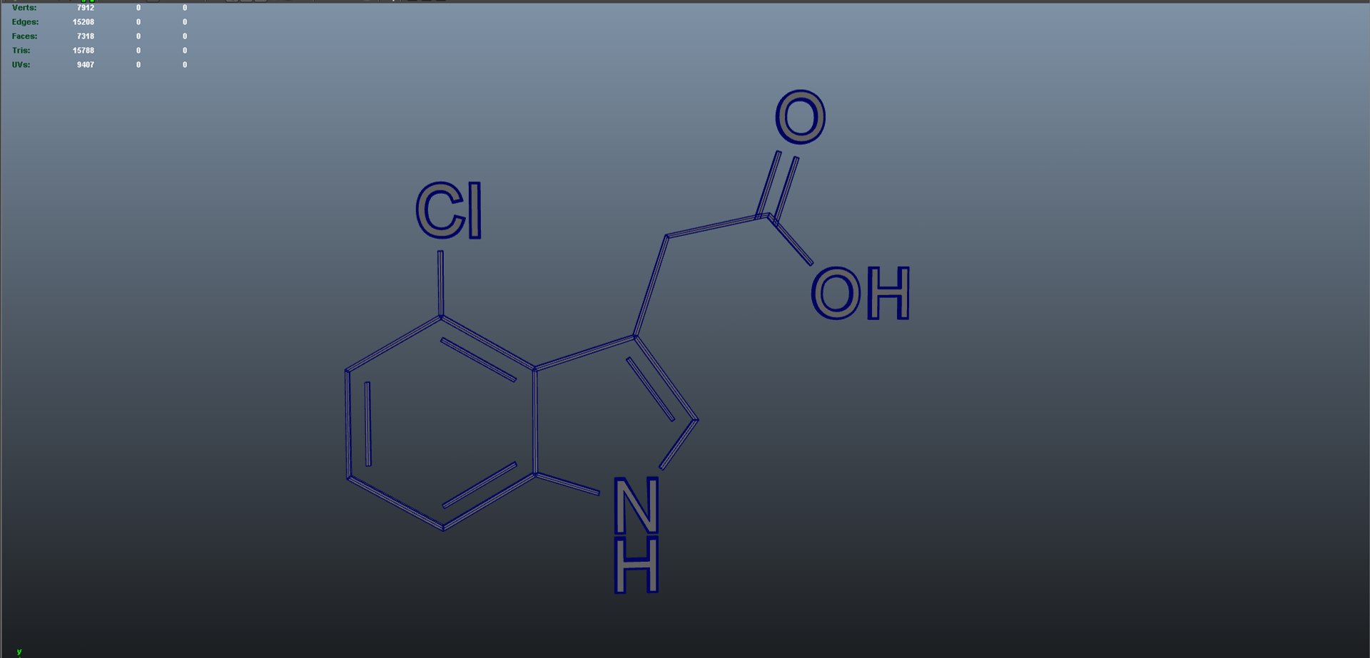 Indole-3-acetic Acid 3D Model - TurboSquid 1238355