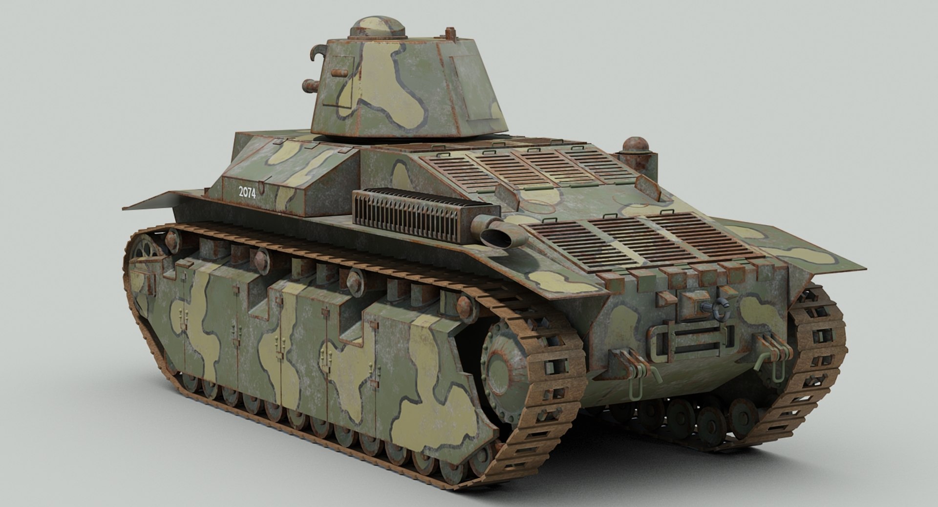 Ww2 French Char D2 Model - TurboSquid 1164699