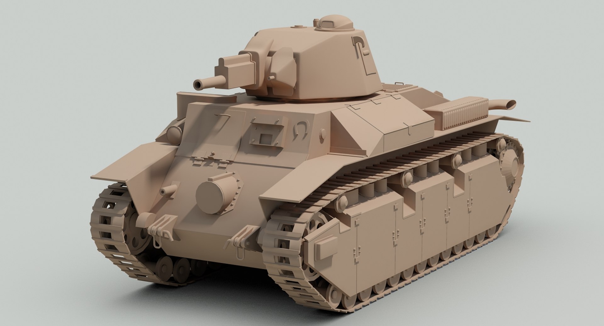 Ww2 French Char D2 Model - TurboSquid 1164699