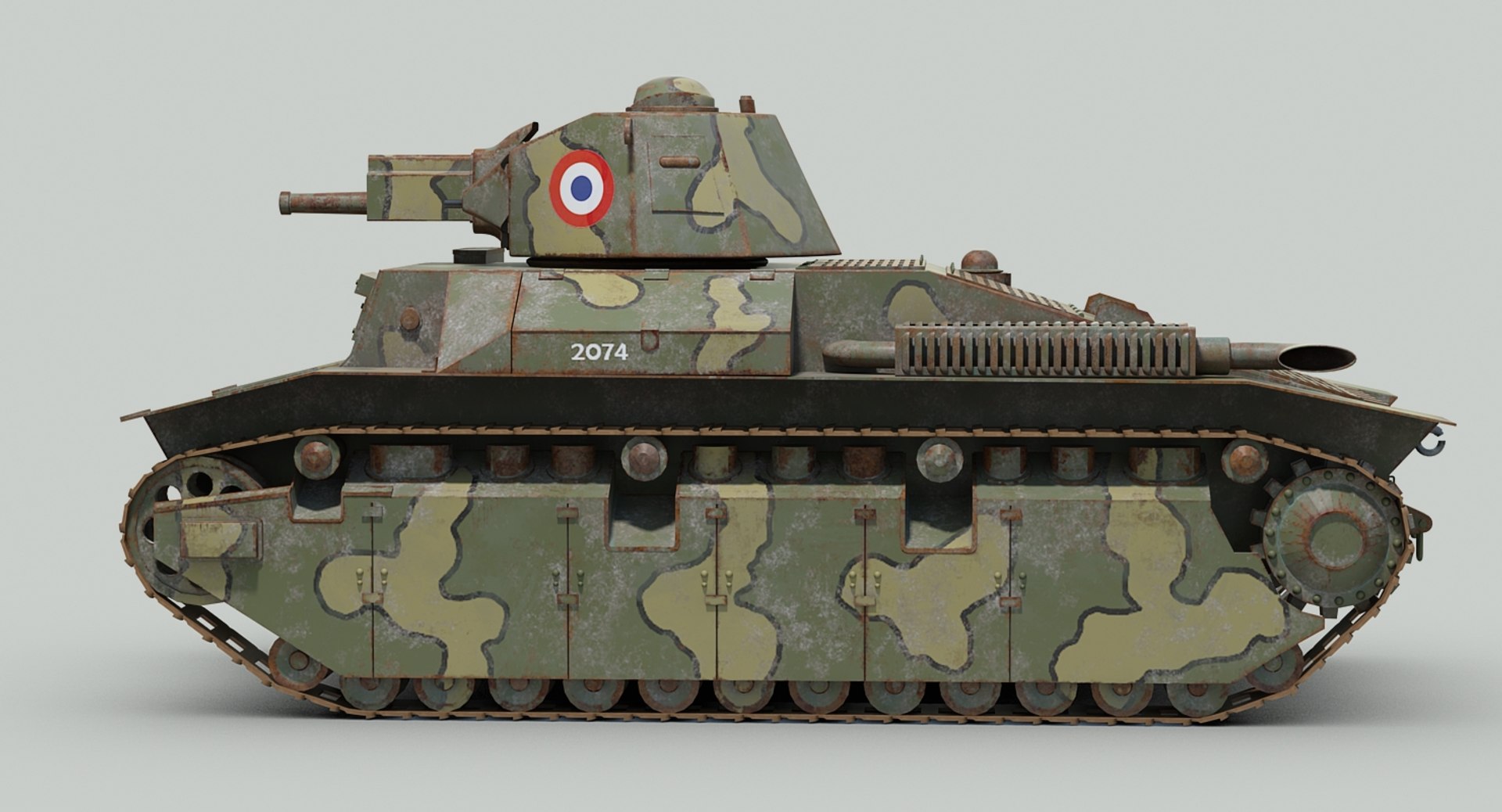 Ww2 French Char D2 Model - TurboSquid 1164699