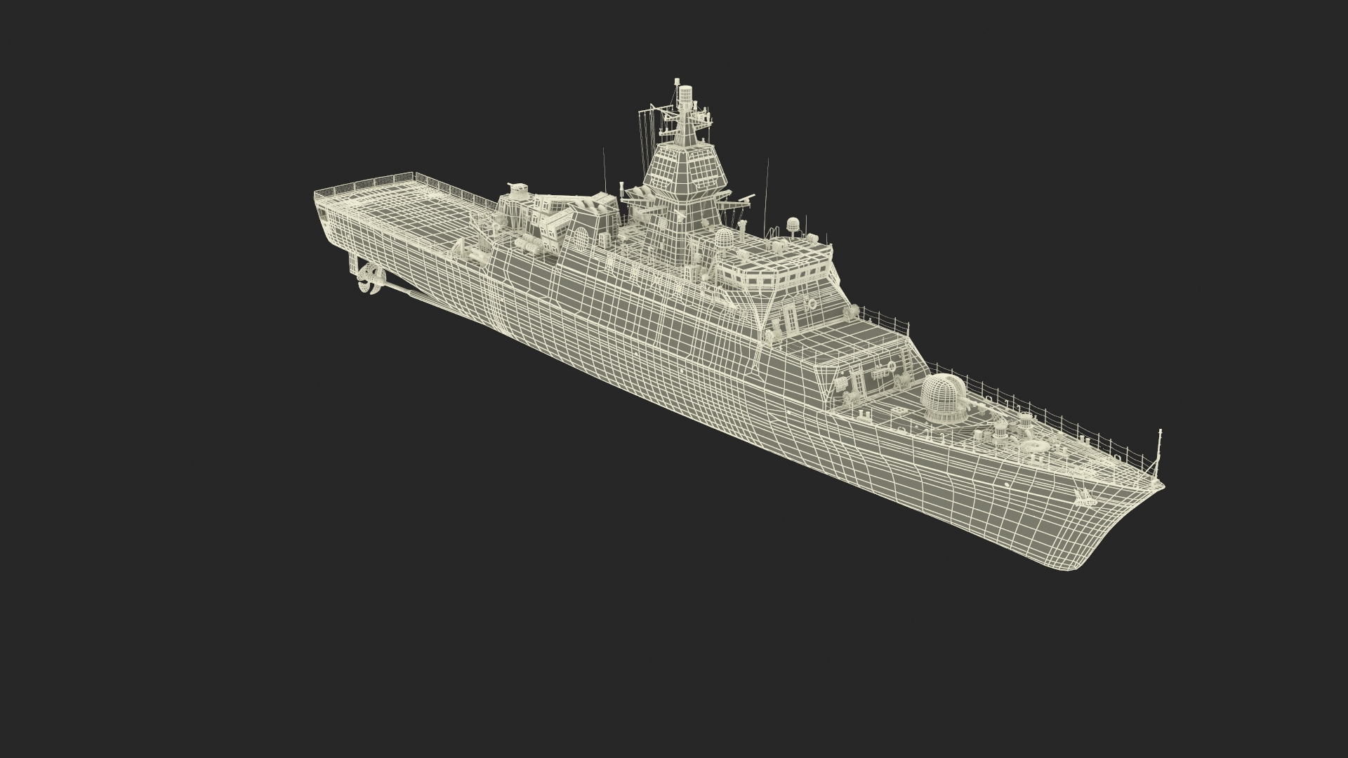 3D Model Modern Armed Warship Naval - TurboSquid 2325160