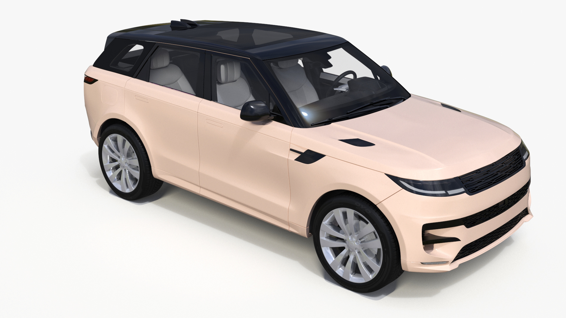 Modern Luxury SUV Beige Color 3D Model - TurboSquid 2385217