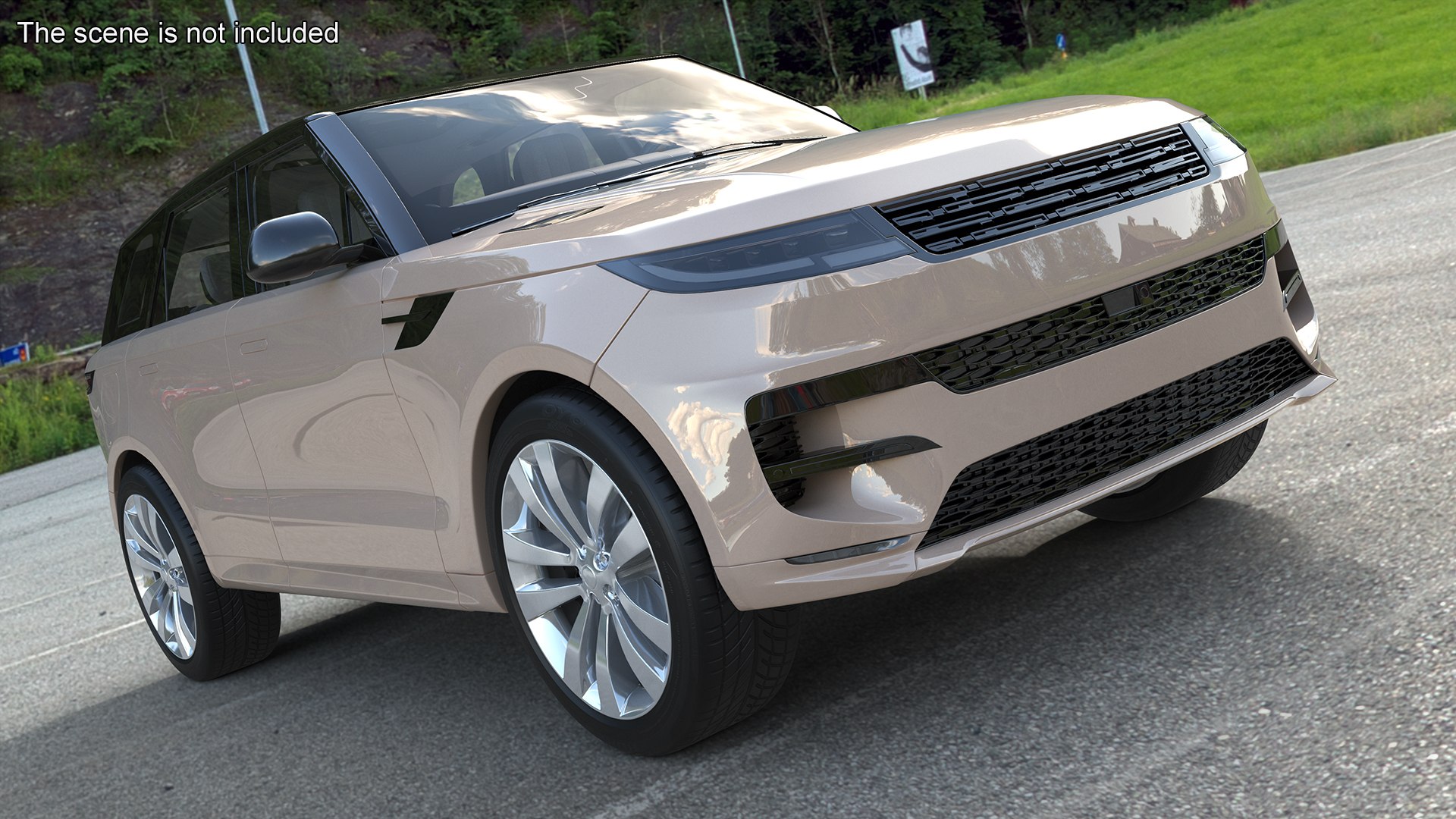 Modern Luxury SUV Beige Color 3D Model - TurboSquid 2385217