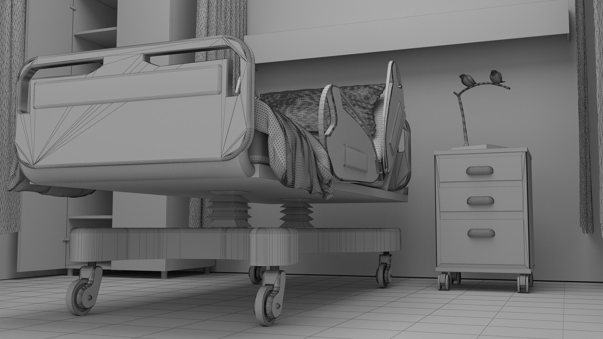 Hospital Room 7 3D Model - TurboSquid 2044258