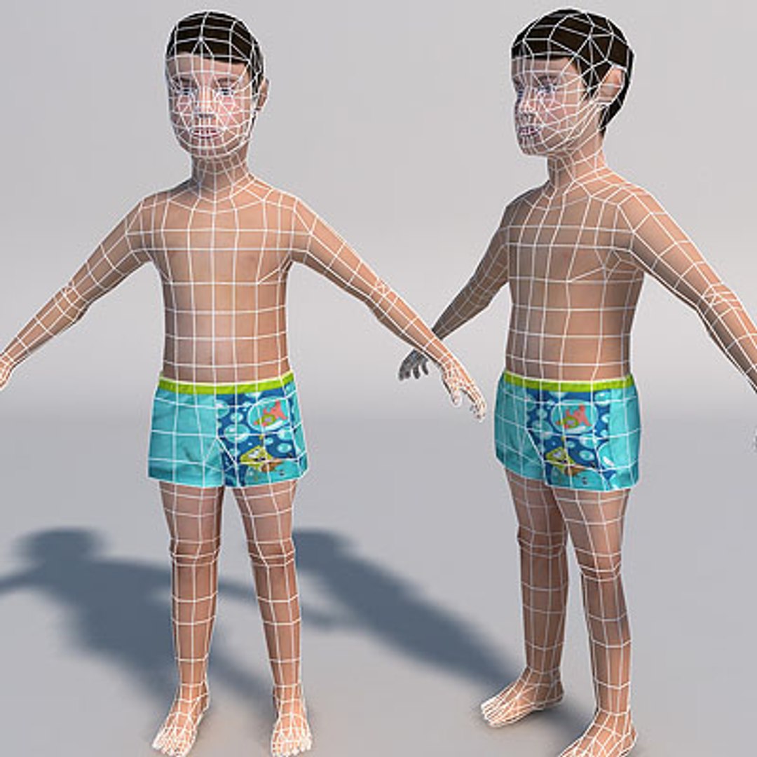 Kid Games Simulation 3d Model