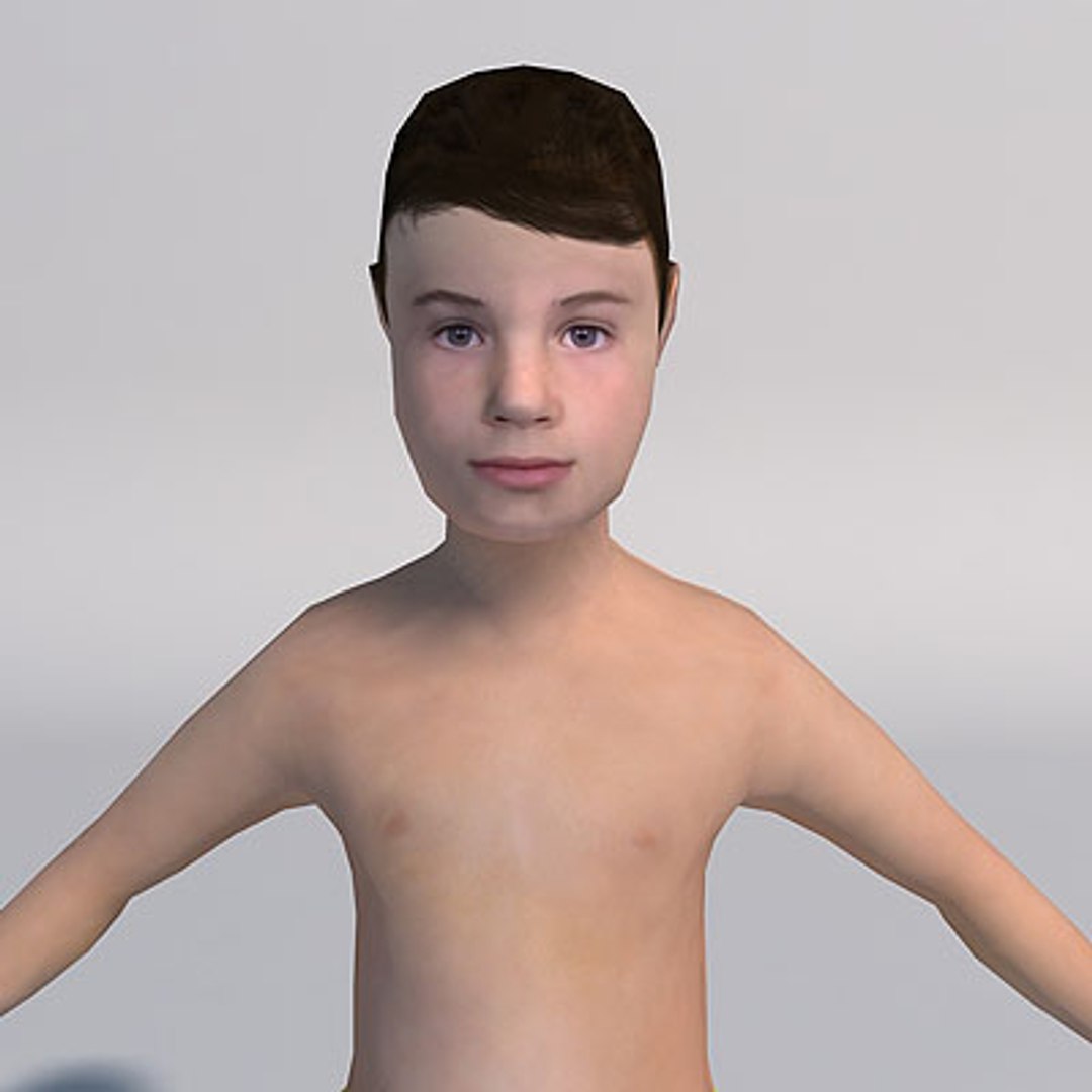 Kid Games Simulation 3d Model