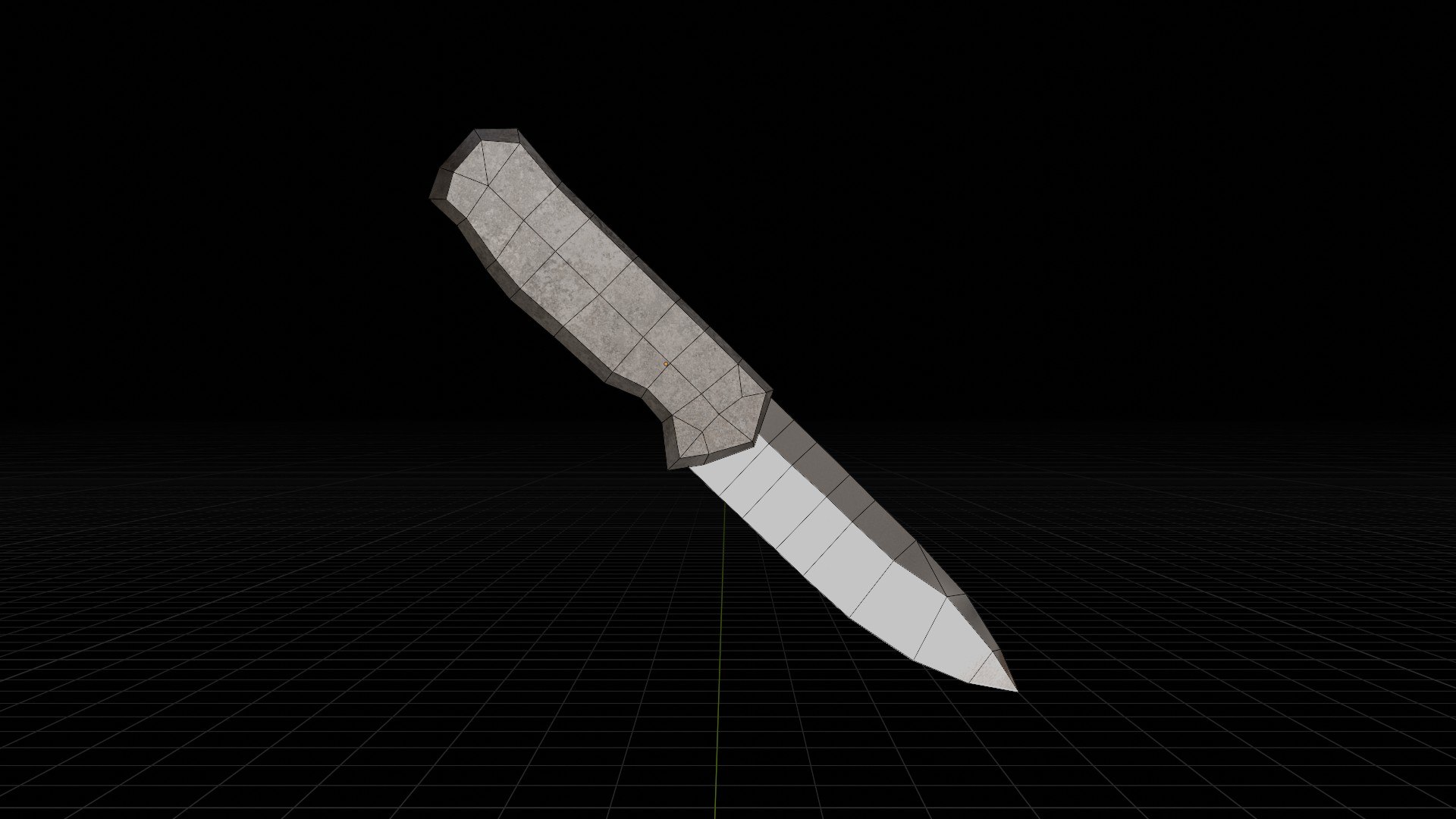 3D Model 3D LowPoly Simple Classic Knife - TurboSquid 2281571