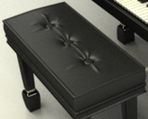3dsmax grand piano chair