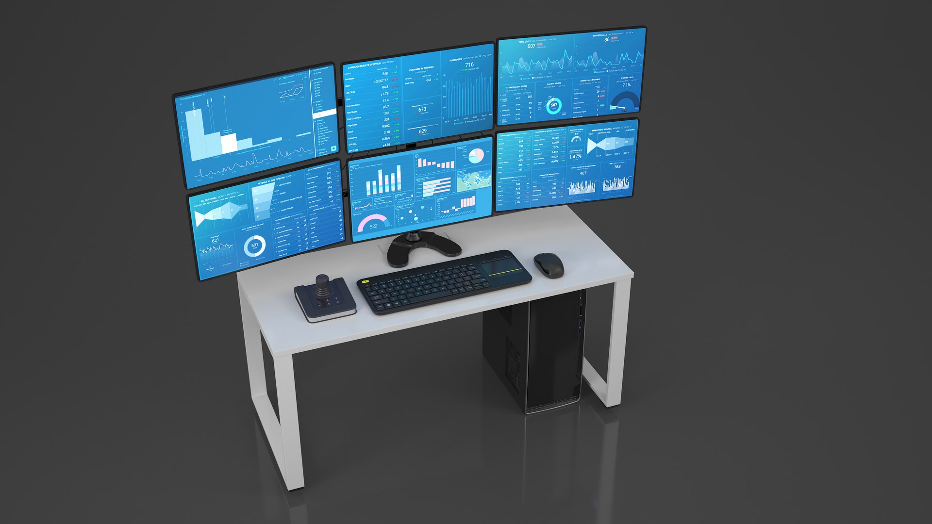 Factory Computer Monitors Light 3D model - TurboSquid 2020734