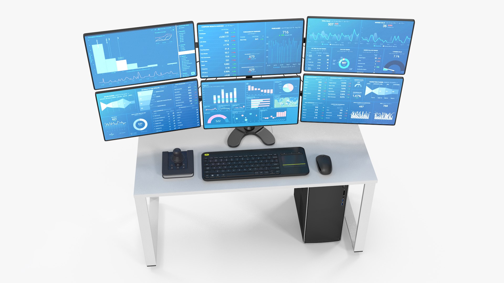 Factory Computer Monitors Light 3D model - TurboSquid 2020734