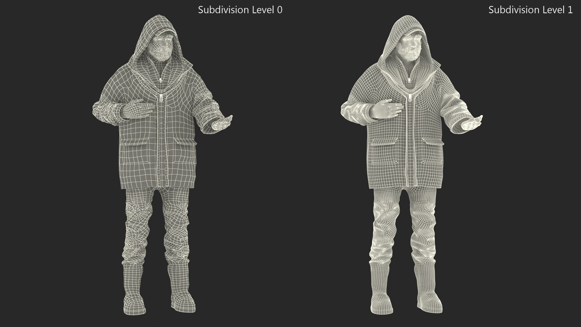 3D Homeless Old Man Begs For Alms - TurboSquid 2283335