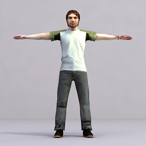 axyz characters rigged human 3d 3ds