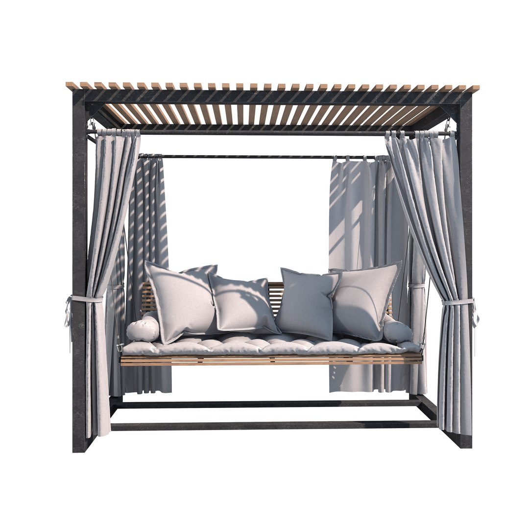 3D Garden Swing Model - TurboSquid 2067257