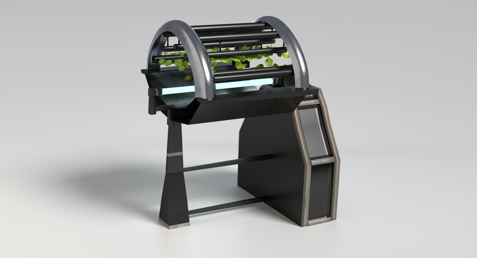 Sci-fi Hydroponics 3d Model