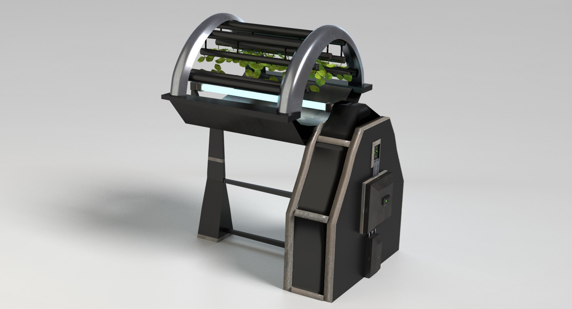 Sci-fi Hydroponics 3d Model