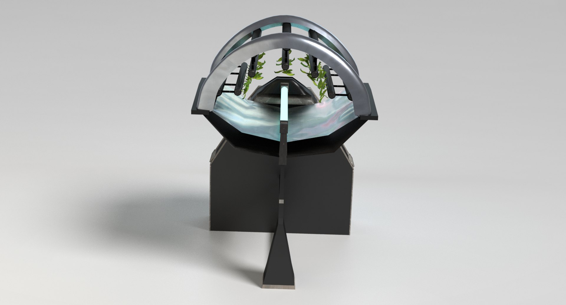 Sci-fi Hydroponics 3d Model