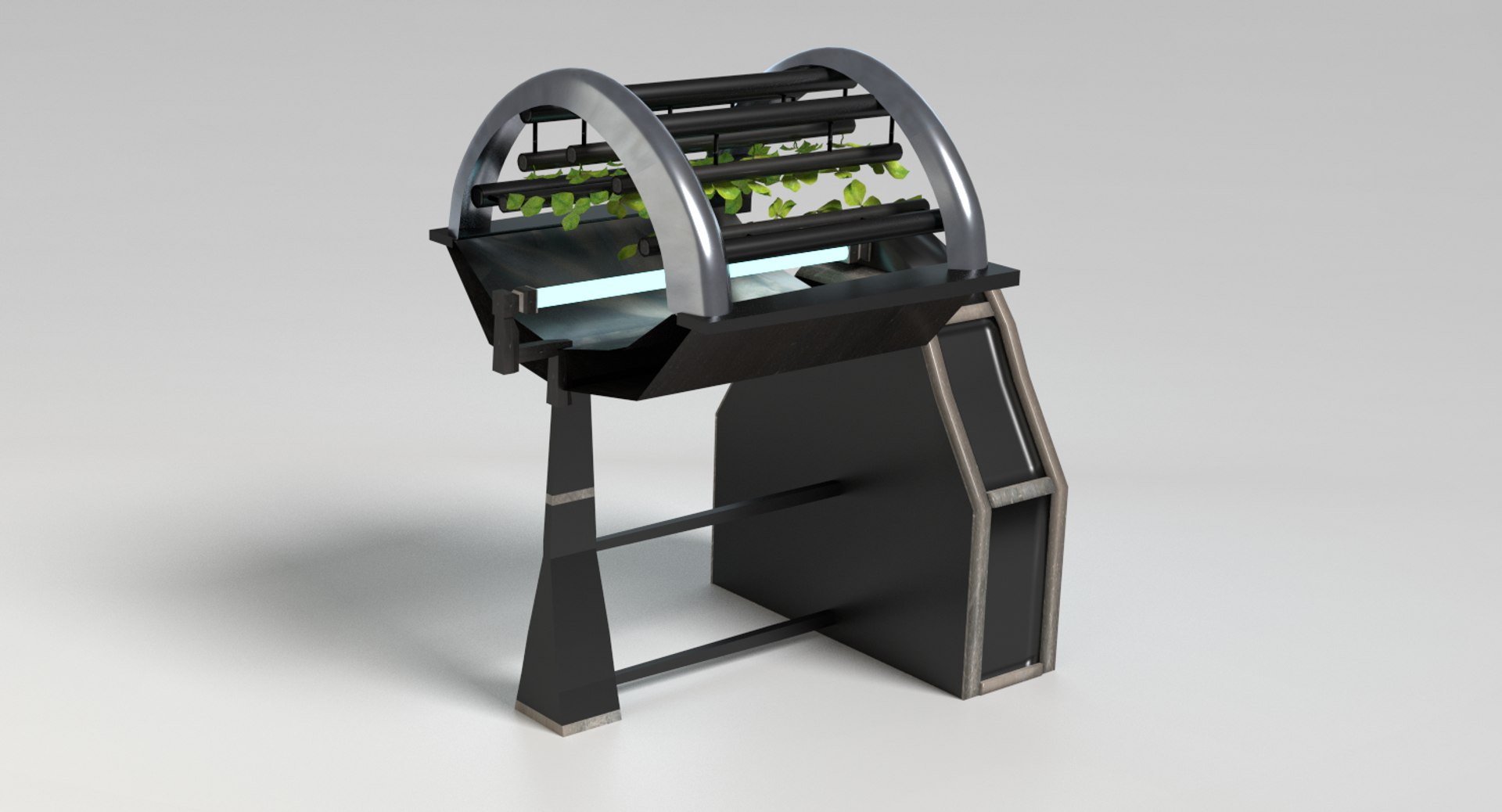 Sci-fi Hydroponics 3d Model