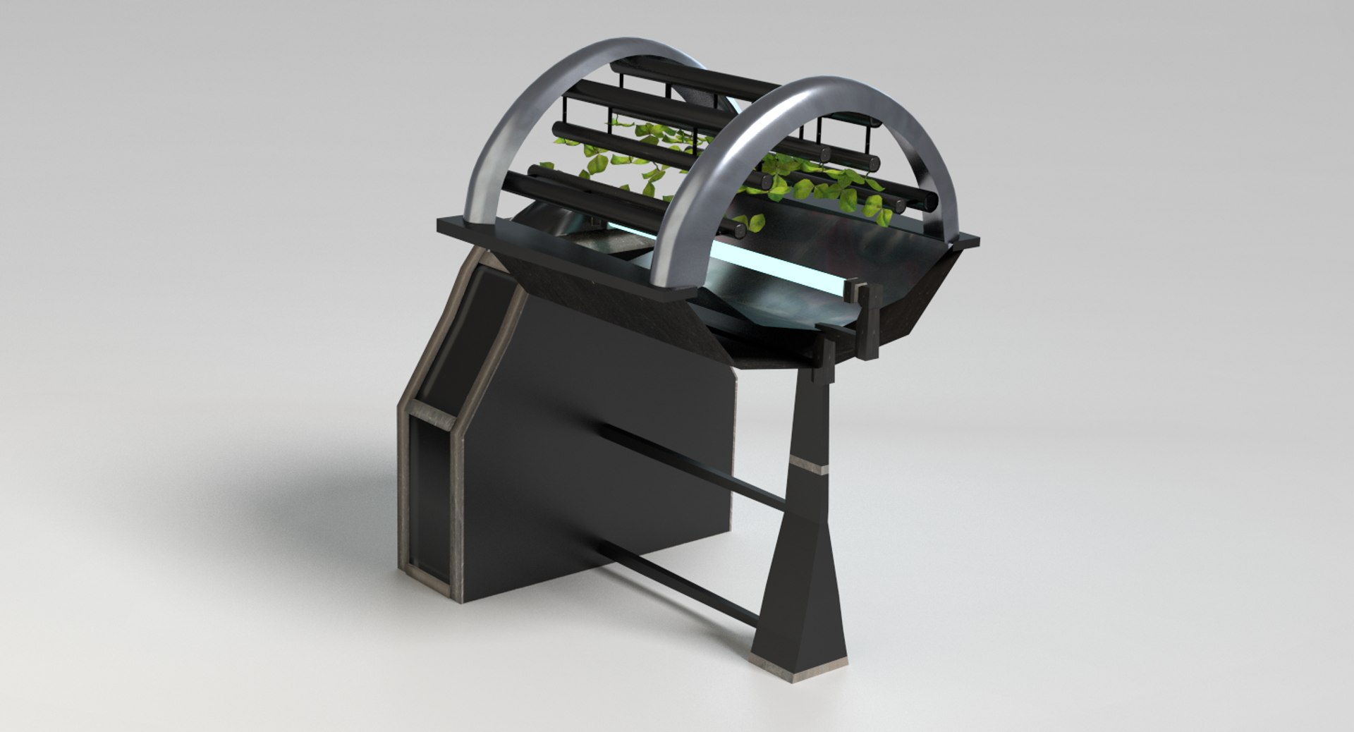 Sci-fi Hydroponics 3d Model