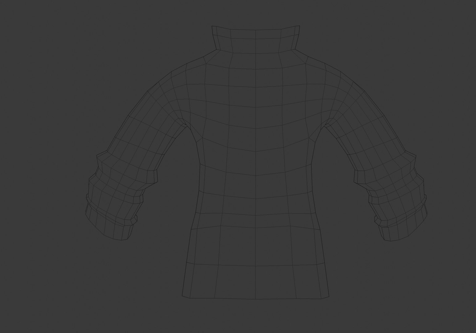 3D model gray cartoon jacket - TurboSquid 1913624