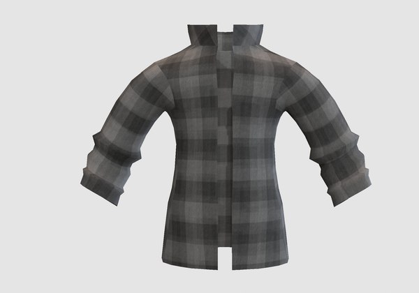 modelo 3d gray cartoon jacket - TurboSquid 1913624