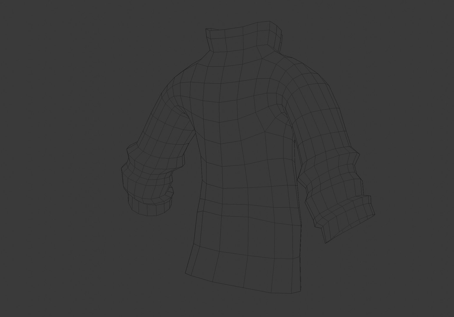 3D model gray cartoon jacket - TurboSquid 1913624